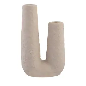 TOV FURNITURE Salaa Concrete Table Vase - Beige