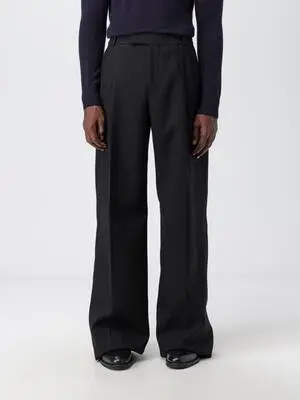 Alexander McQueen Wool Wide-leg Pants - Black