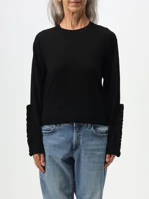 Pinko Ribbed Sleeve Sweater - Black