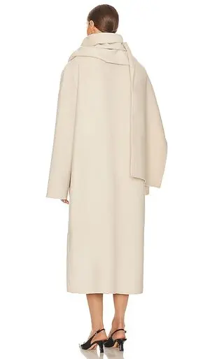 HELSA Oversized Coat With Detachable Scarf