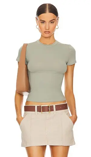 HELSA Helsa Jersey T Shirt In Sage.  Sage