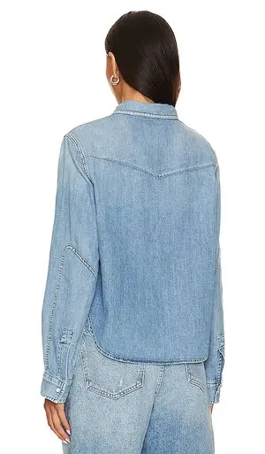 Citizens Of Humanity Cropped Western Denim Shirt