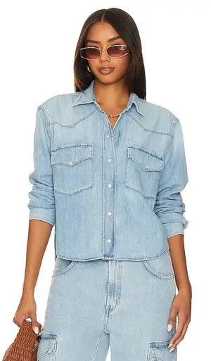 Citizens Of Humanity Cropped Western Shirt