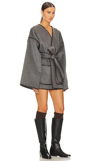 HELSA Wool Blend Blanket Coat