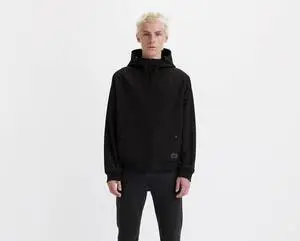 LEVI'S Soft Shell Hoodie Bomber Jacket - Black