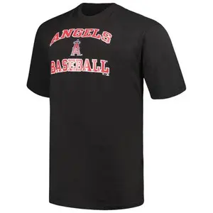 Profile Heather Gray Los Angeles Angels Big & Tall T-shirt Combo Pack