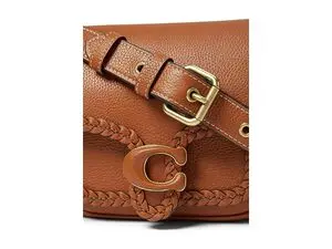 COACH Braided Leather Trim Tabby Messenger 19