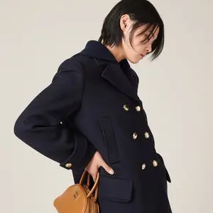 ジャケット・アウター miu miu wool pea coat navy Miu Miu Cloth Pea Coat - Navy | Editorialist