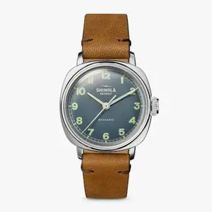 Shinola The Mechanic 39mm Strap Watch - Blue