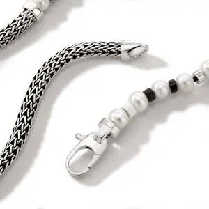 John Hardy Colorblock Wrap Pearl Bracelet