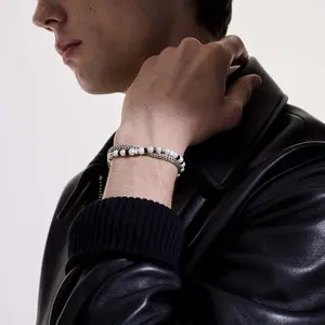 John Hardy Colorblock Wrap Pearl Bracelet