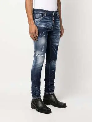 Dsquared2 Mid-rise Skinny Jeans - Blue