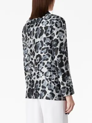 Giorgio Armani Leopard-print Single-breasted Blazer