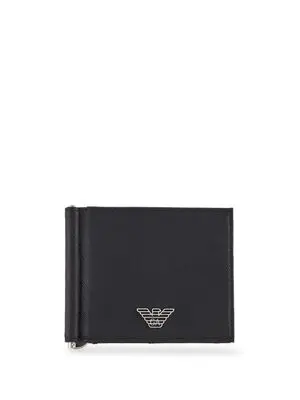Emporio Armani Logo-plaque Folded Wallet - Black
