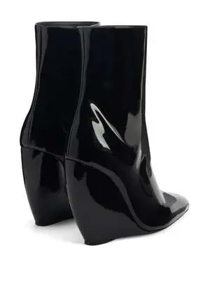 GIUSEPPE ZANOTTI 105mm Tylde Wedge Boots - Black