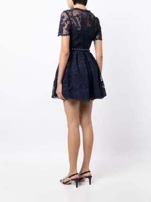 SELF-PORTRAIT Guipure Lace Embellished Dress
