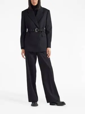 Prada Belted Tailored Trousers