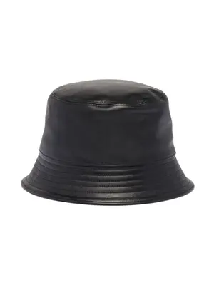 Prada Leather Bucket Hat