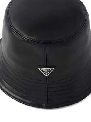 Prada Leather Bucket Hat
