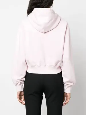 AMBUSH Cropped Cotton Hoodie - Pink