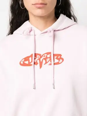 AMBUSH Cropped Cotton Hoodie - Pink