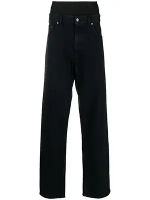 MAISON MARGIELA Layered-effect Straight-leg Jeans