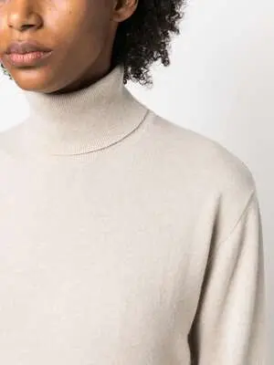 Brunello Cucinelli Roll-neck Cashmere Jumper - Neutrals
