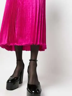 Valentino Garavani Pleated Midi Skirt - Pink