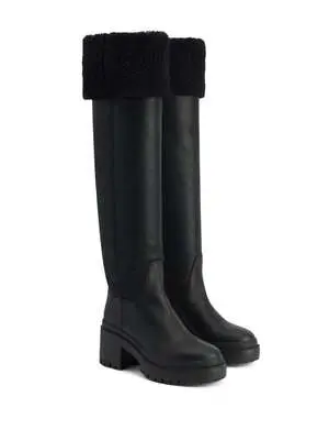 GIUSEPPE ZANOTTI Iwona 70mm Leather Boots