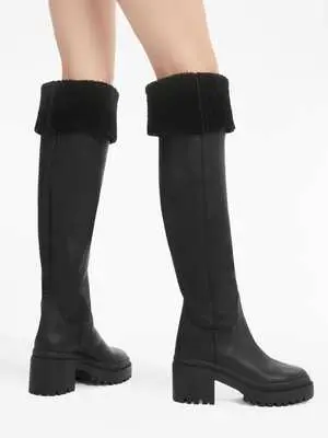 GIUSEPPE ZANOTTI Iwona 70mm Leather Boots