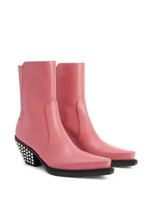 GIUSEPPE ZANOTTI 75mm Yanhira Crystal-embellished Ankle Boots - Pink