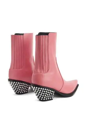 GIUSEPPE ZANOTTI 75mm Yanhira Crystal-embellished Ankle Boots - Pink