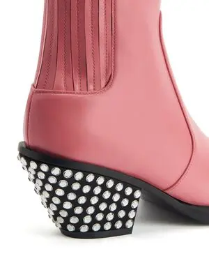 GIUSEPPE ZANOTTI 75mm Yanhira Crystal-embellished Ankle Boots - Pink