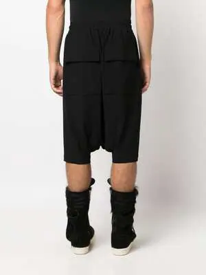 Rick Owens Drop-crotch Drawstring Shorts - Black