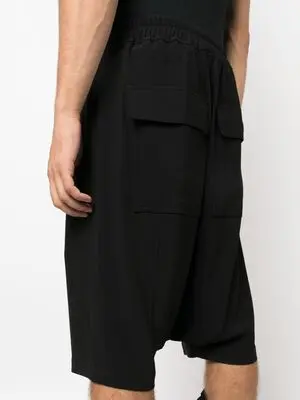 Rick Owens Drop-crotch Drawstring Shorts - Black