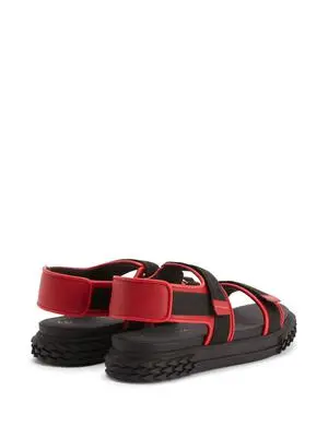 GIUSEPPE ZANOTTI Blabber Gummy Touch-strap Sandals - Red