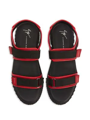 GIUSEPPE ZANOTTI Blabber Gummy Touch-strap Sandals - Red