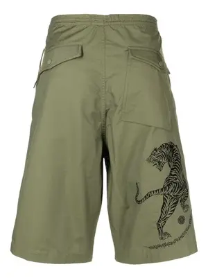MAHARISHI Tiger-print Bermuda Shorts
