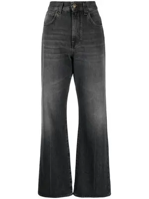 Pinko Logo-patch Bootcut Jeans