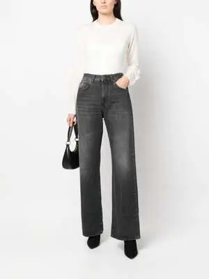 Pinko Logo-patch Bootcut Jeans