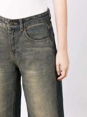JNBY Gradient-effect Wide-leg Jeans - Blue