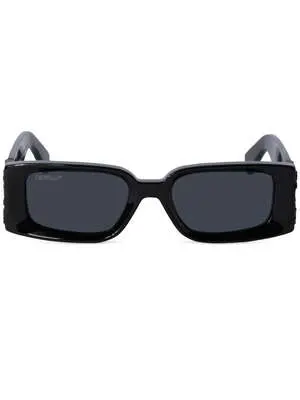 Off-White Roma Rectangle-frame Sunglasses - Black