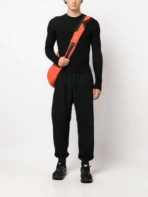 Y3 Drawstring-waist Tapered-leg Trousers