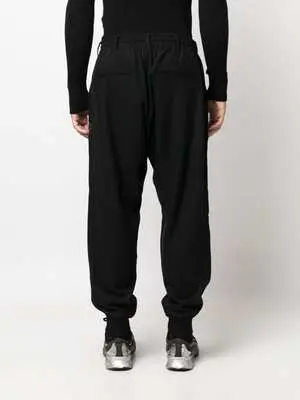 Y3 Drawstring-waist Tapered-leg Trousers
