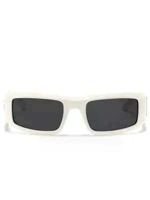 Palm Angels Kerman Logo-print Sunglasses - White