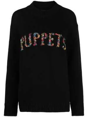 PUPPETS AND PUPPETS Logo-embroidered Jumper