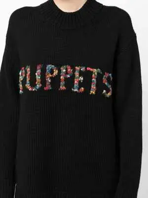 PUPPETS AND PUPPETS Logo-embroidered Jumper