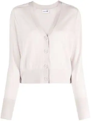 Calvin Klein V-neck Wool Cardigan