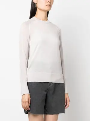 Calvin Klein Fine-knit Wool Jumper - Neutrals