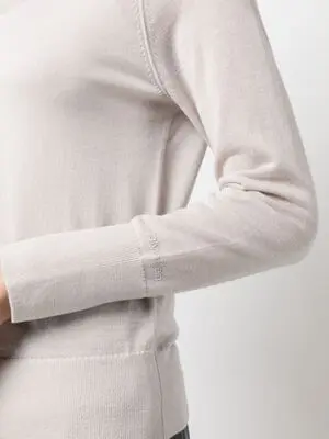 Calvin Klein Fine-knit Wool Jumper - Neutrals
